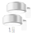 Wall-Mounted Wireless Picture Light with Remote - Dimmable, 13-Color ...