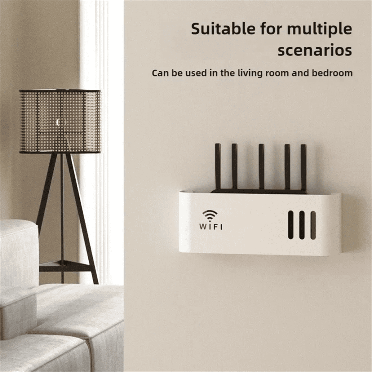 Wall Mounted Wireless WIFI Router Shelf Storage Box Router Rack Cable ...