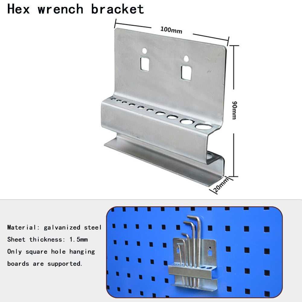 Wall-Mounted orifice Hook Hardware Tool Storage Rack Tool Box Hanging ...