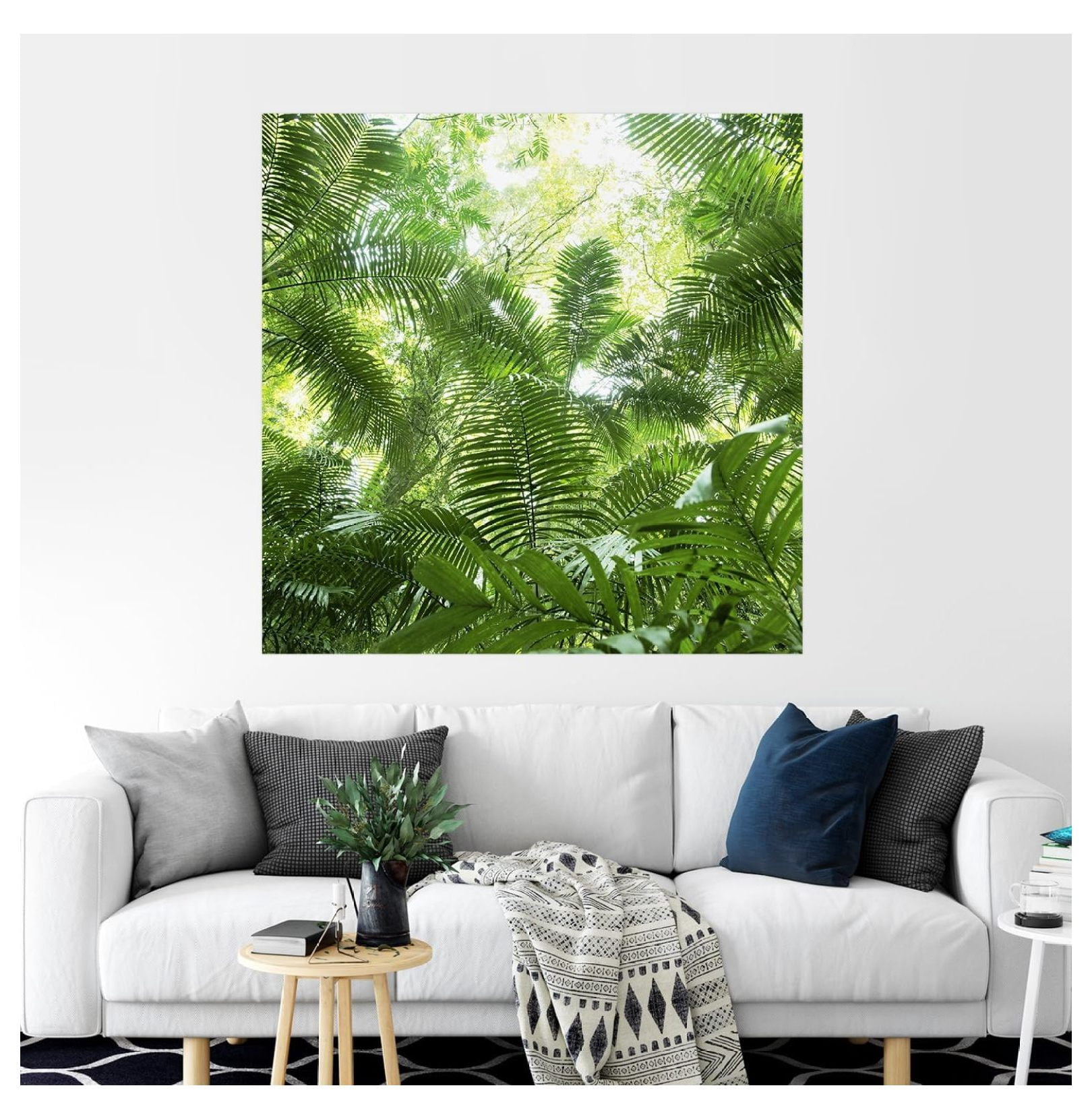 Wall Mural Forest Removable Wallpaper Wall Sticker for Bedroom Living ...