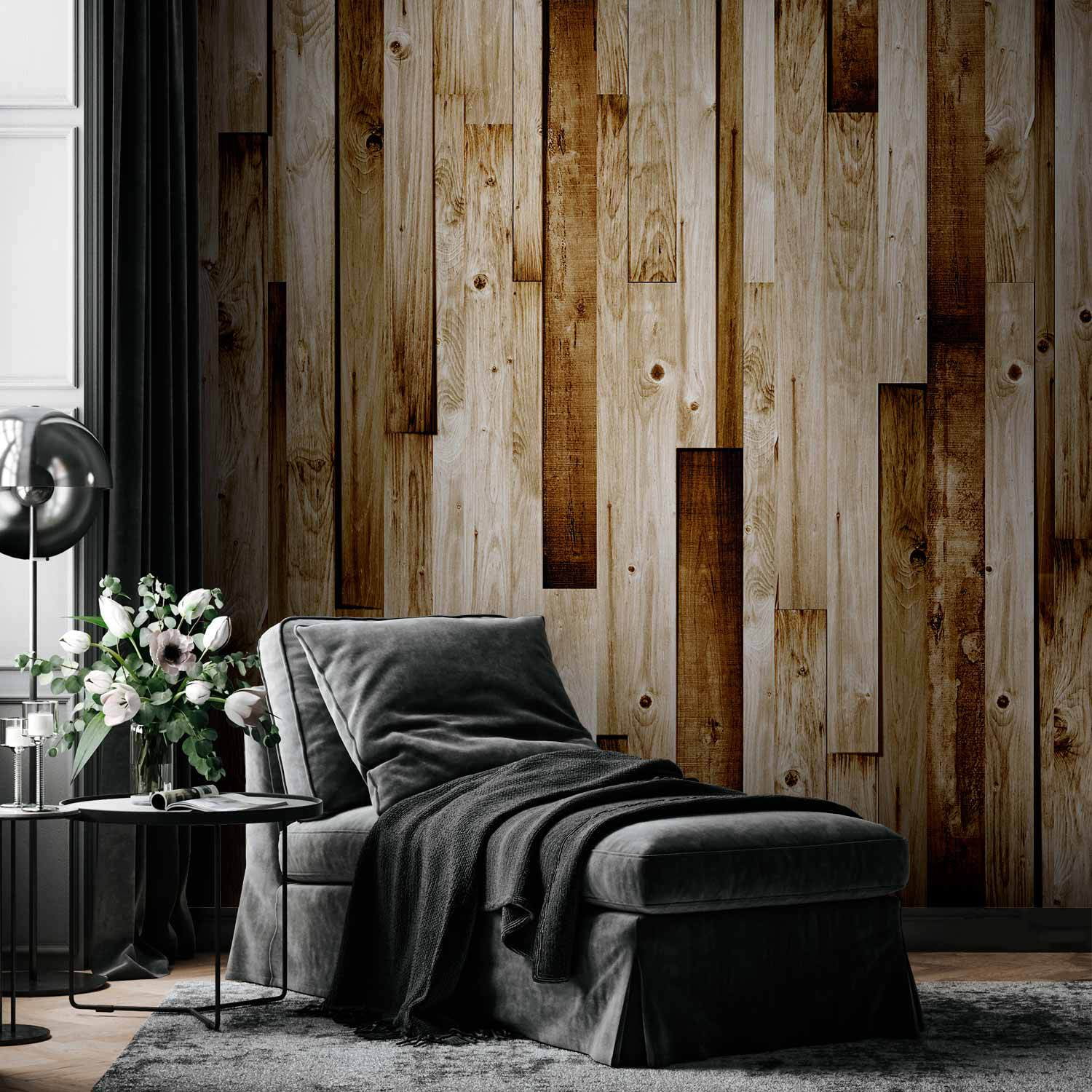 VIVYET Wall Mural - Wooden boards - Walmart.com