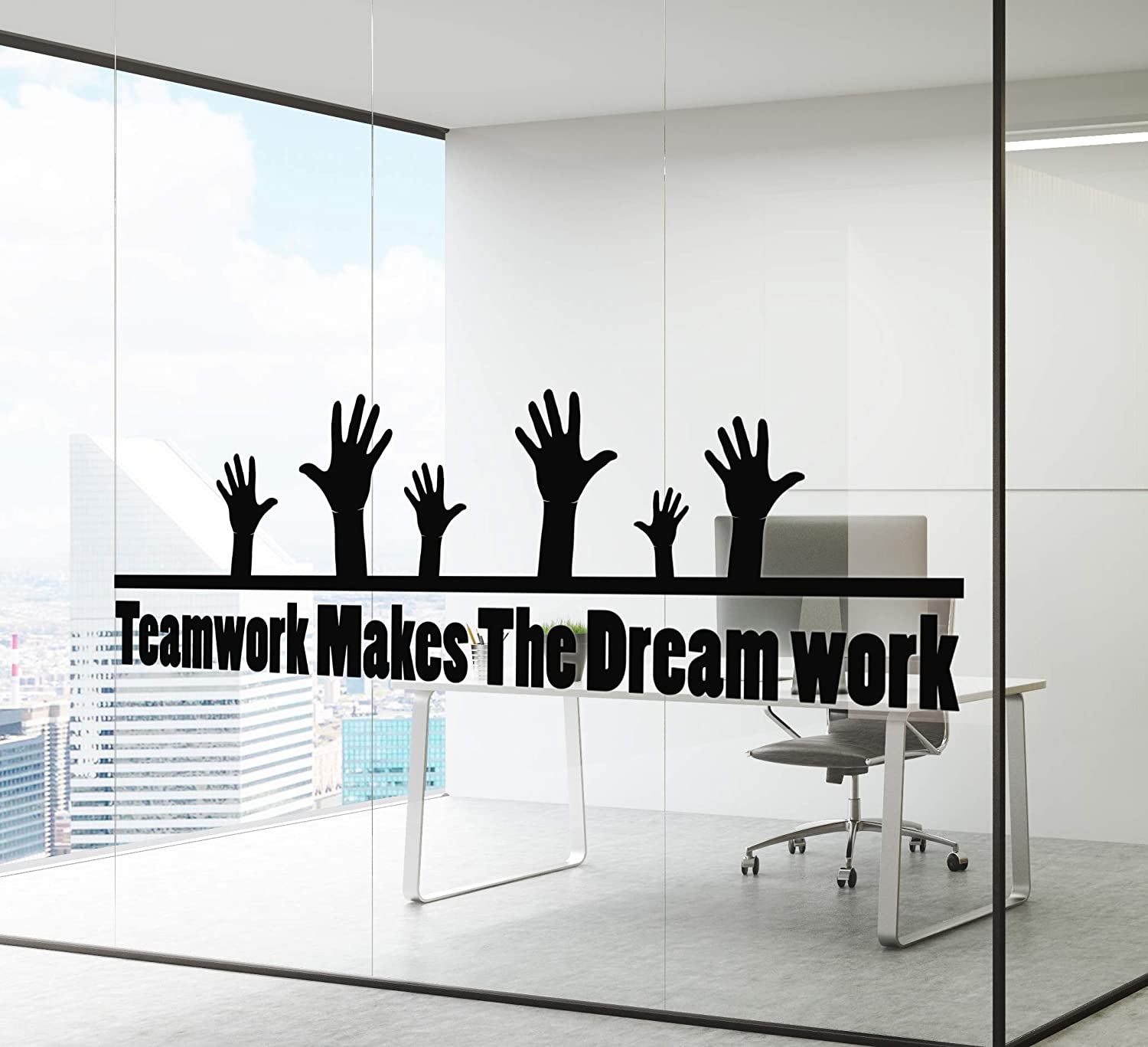 Wall Office Teamwork Team Motivational Inspirational Quote Vinyl z4917 ...