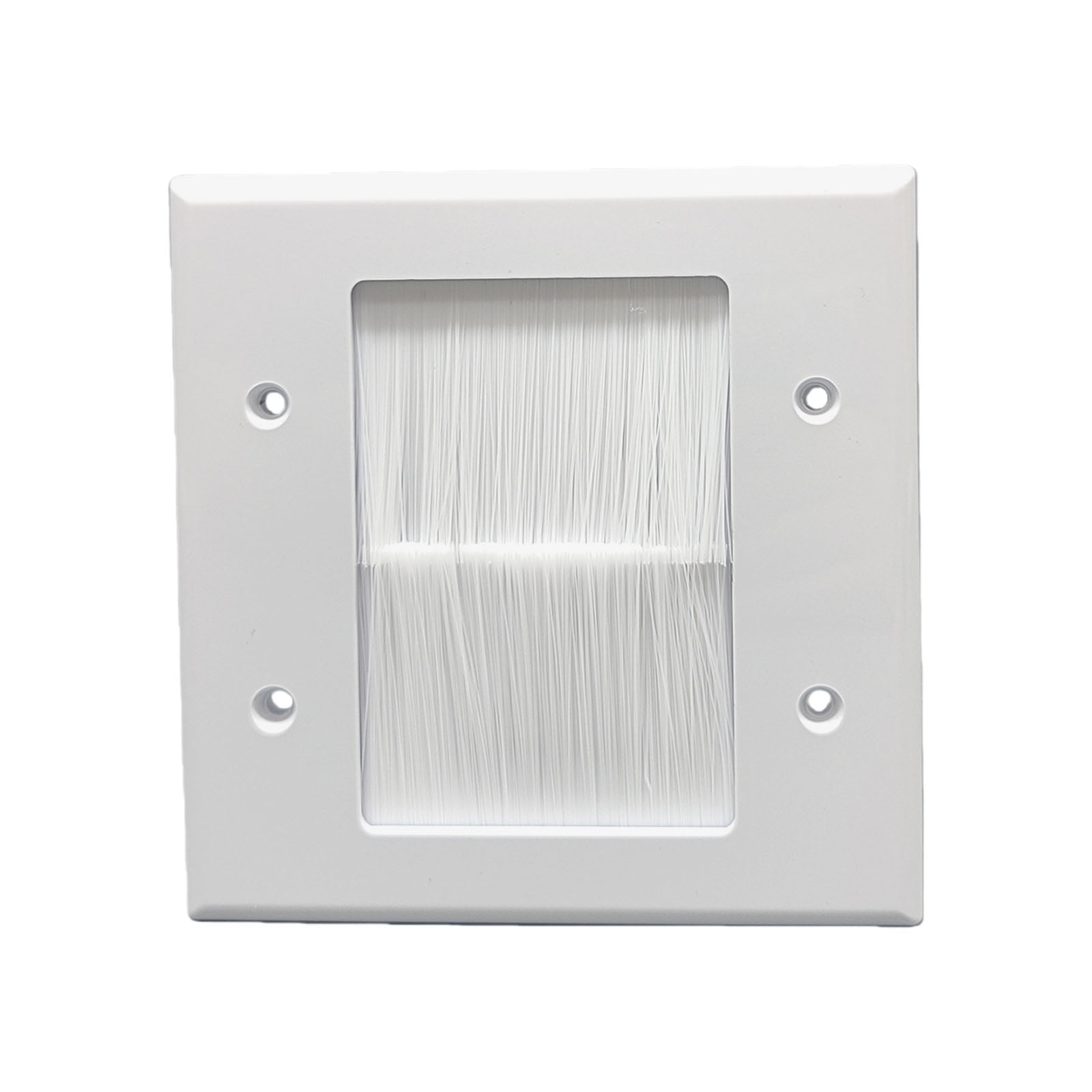 Wall Outlet Cable Entry Plate Single Gang Bristles Brush Wall Plate ...