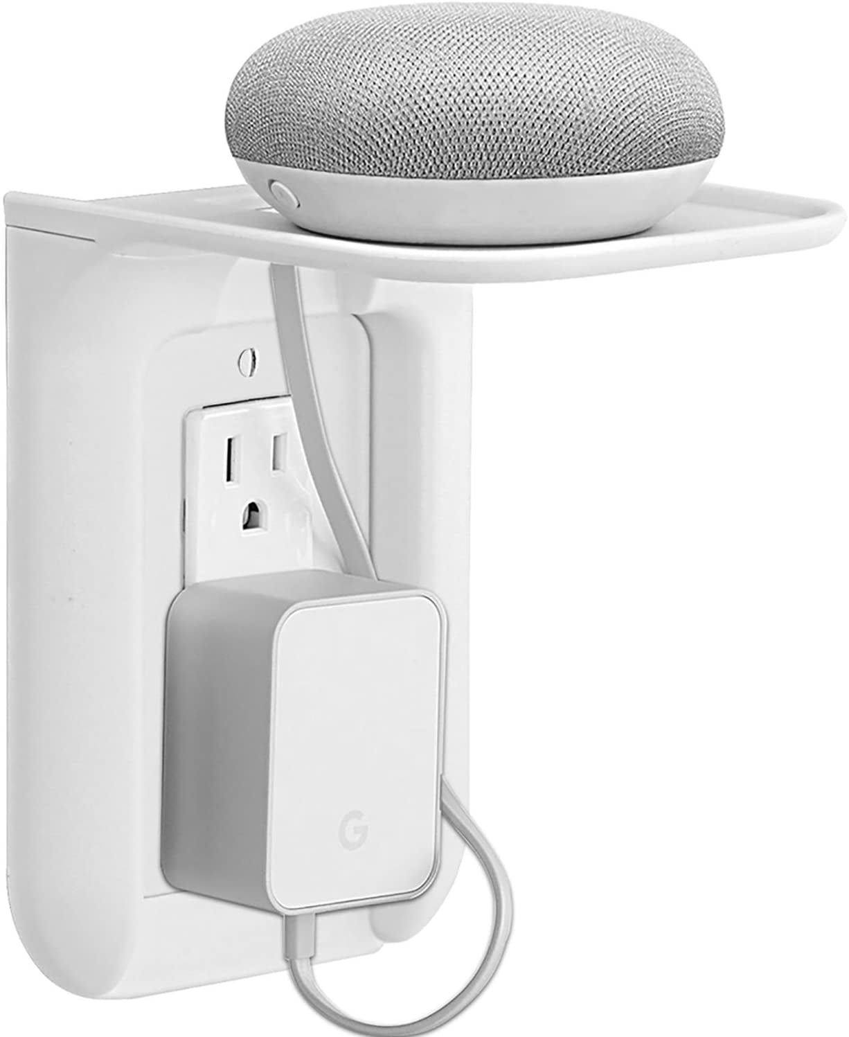 Wall Outlet Shelf Standard Vertical Duplex Decor Outlet with Cable ...