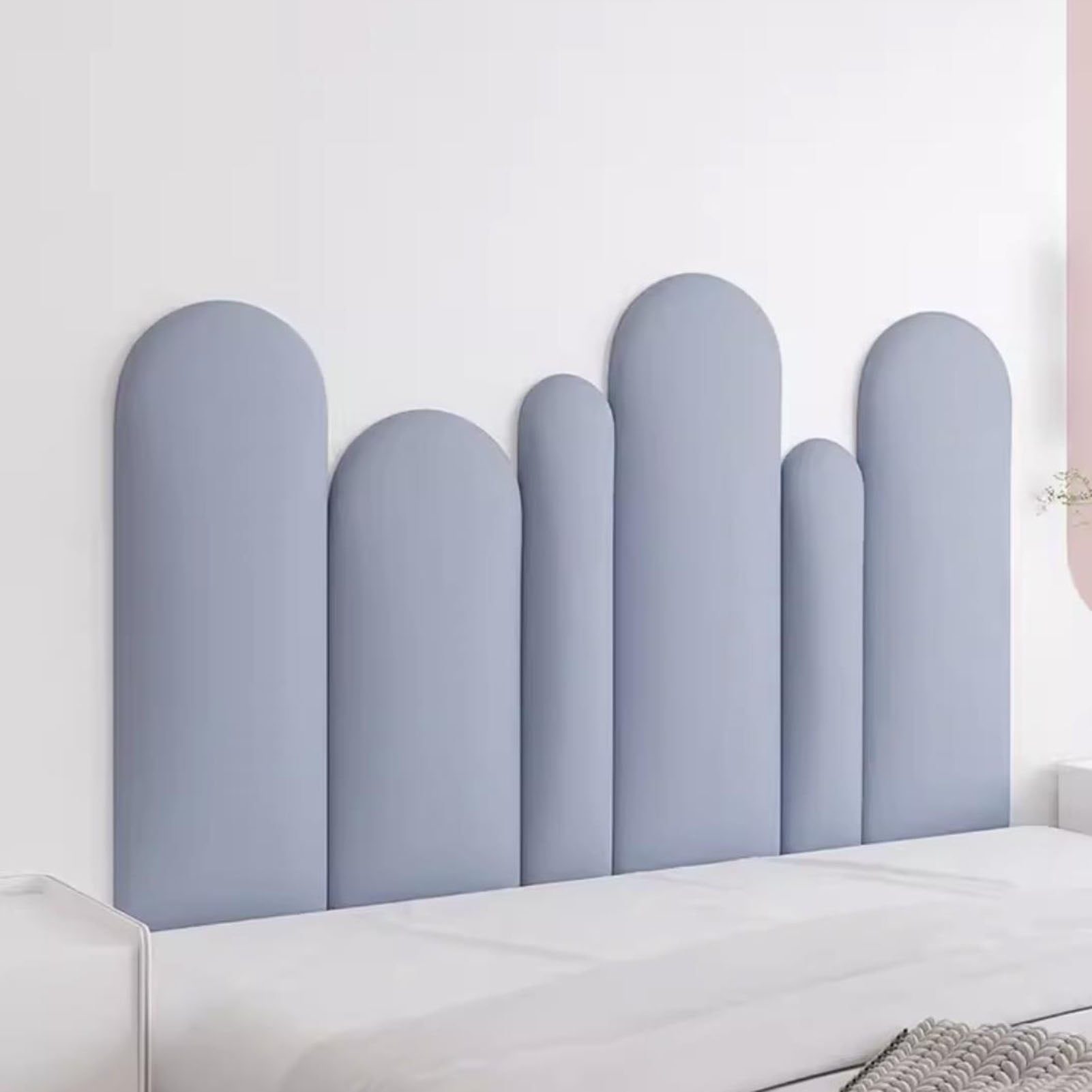 Wall Padding 3D Peel and Stick Headboard Upholstered Wall Panels, Wall ...