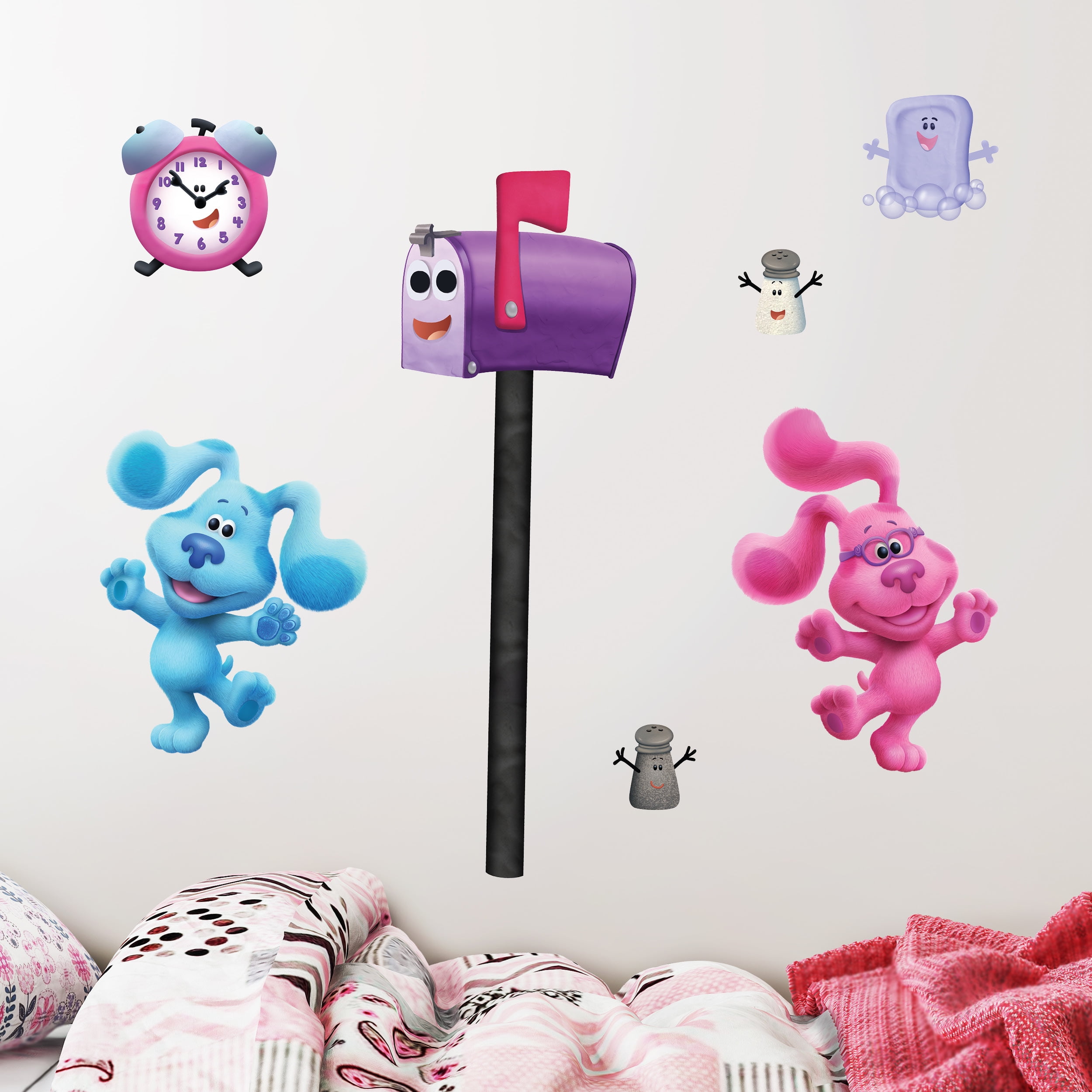 Wall Palz Blue's Clues Wall Decals - Blue, Magenta, Mailbox Vinyl Wall ...