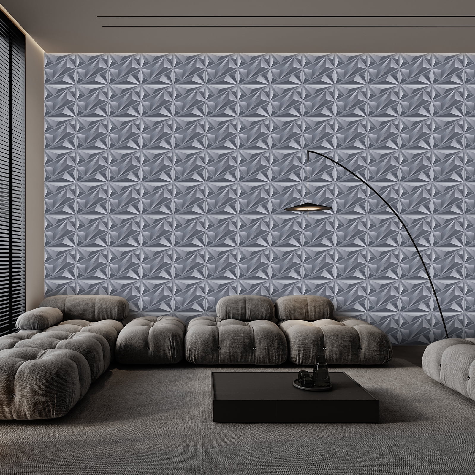 Wall Panels ,11.8”x11.8” 3D Wall Panels Creative Cutting,PVC Wall ...