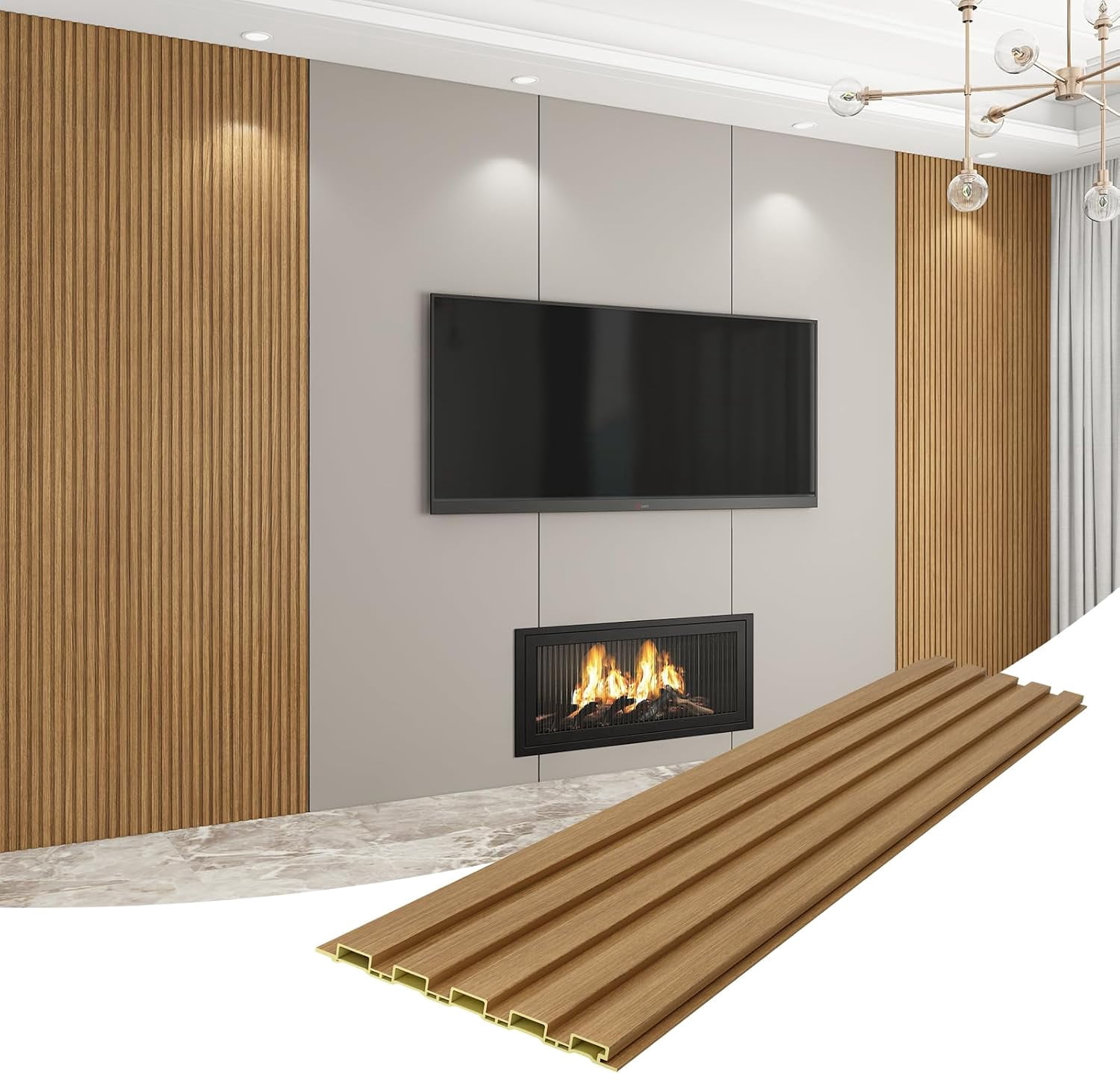 Wall Panels Slat Wall Panel Acoustic Wall Paneling for Interior Wall TV ...