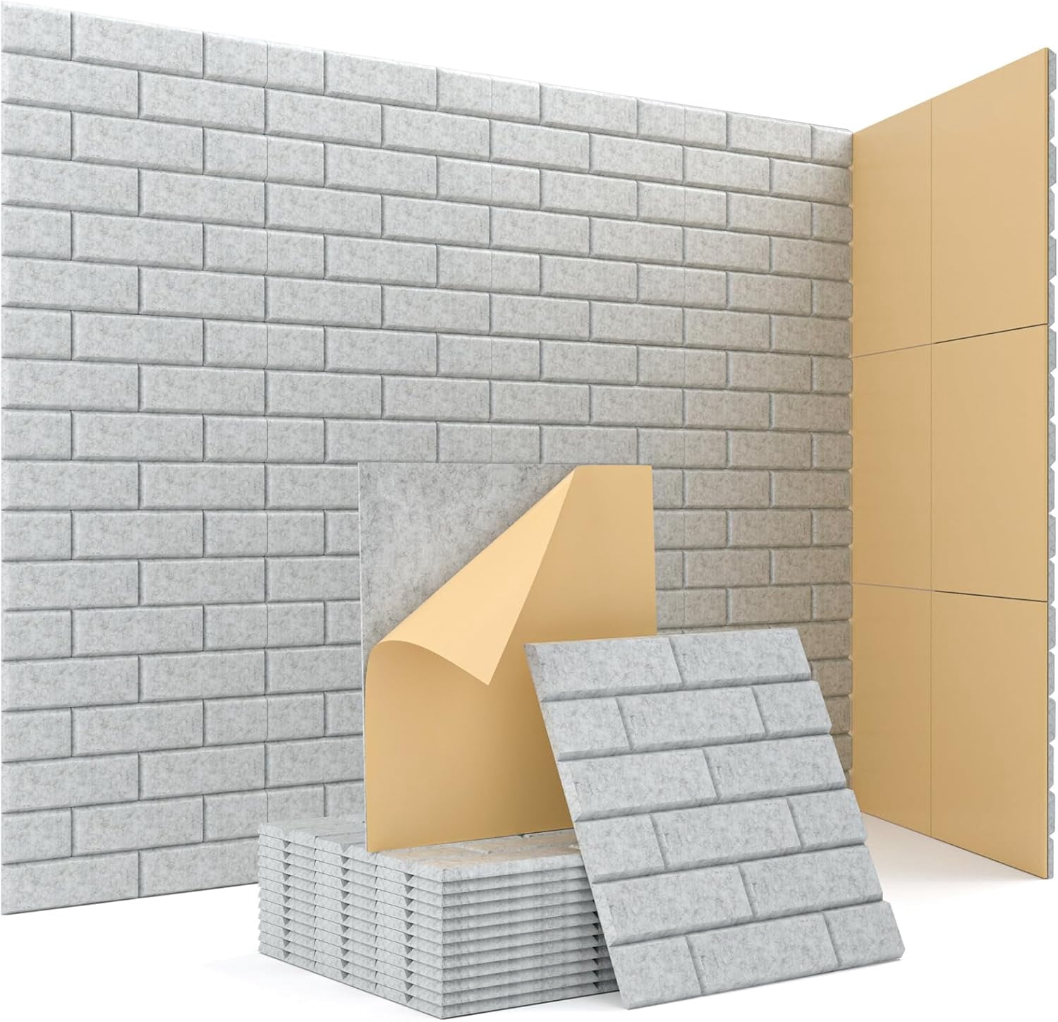 Wall Panels Sound Proof Panels for Wall, 18 Pack High Density Acoustic ...