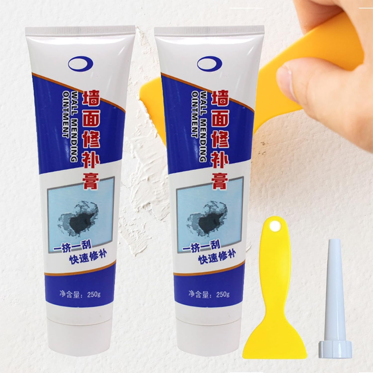 Wall Patch Repair Kit, Dry Spackle Wall Hole Repair Kit, Household ...