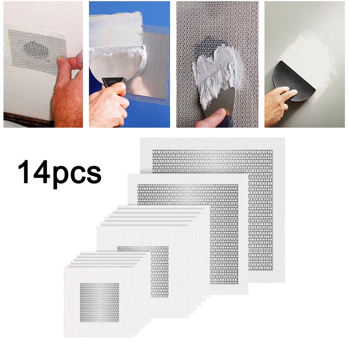 Wall Patch Repair Kit Dry Wall Hole Repair Patch for Ceilings 2/4/6/8 ...