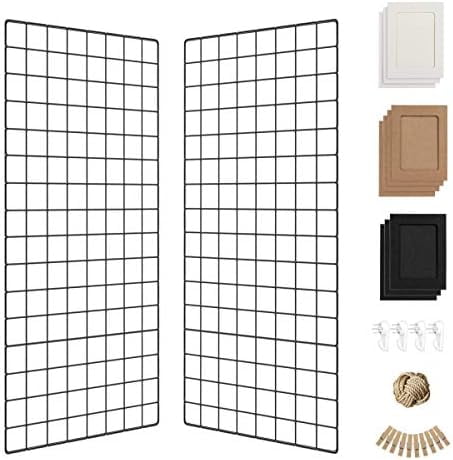 Wall Photo Grid Shelf, Wall Hanging Ins Art Display Grid Panel for ...