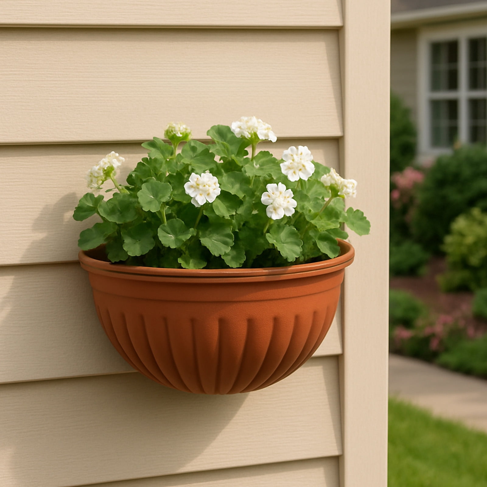 Wall Planters for Indoor Plants Hanging Flower Pots for Railing Fence ...