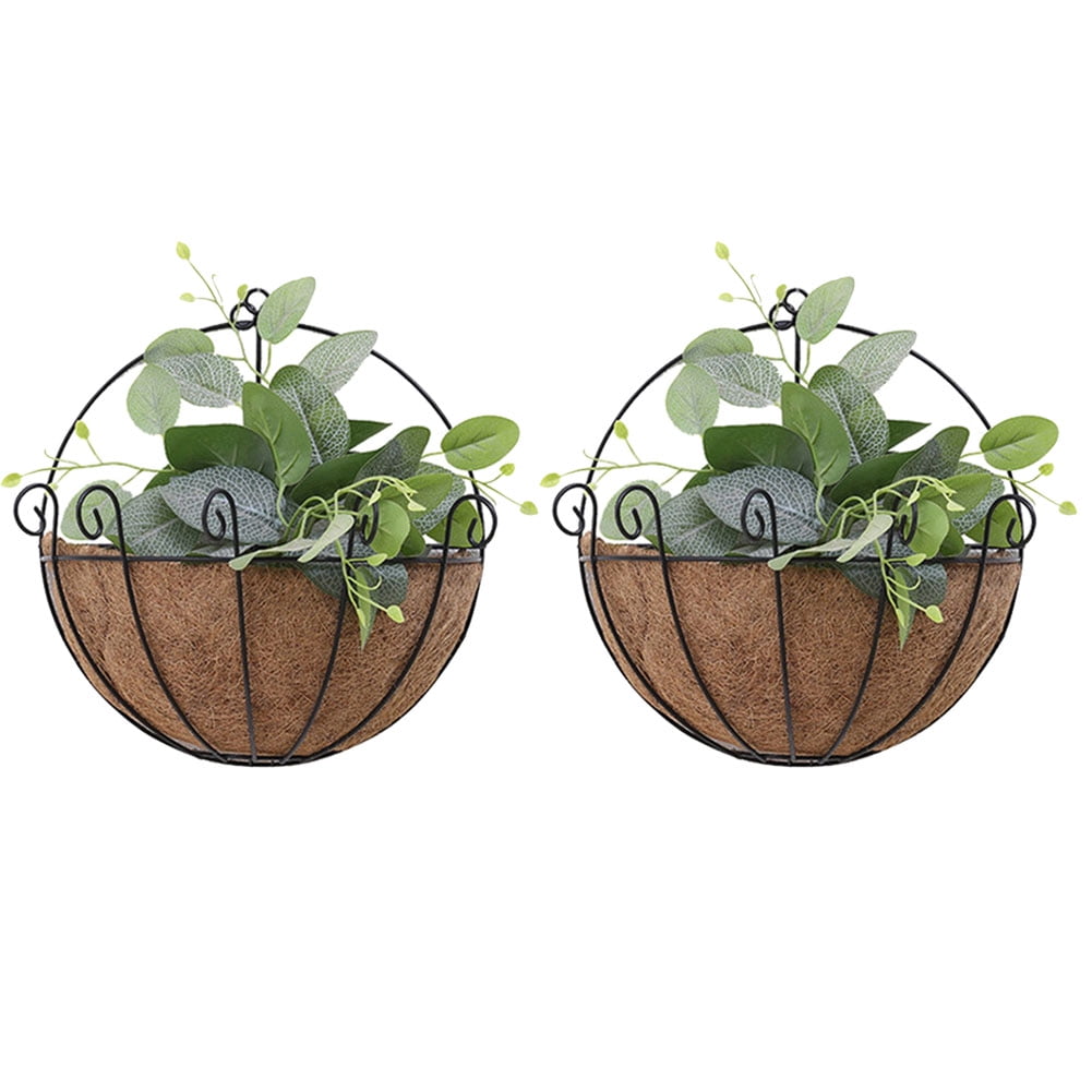 Wall Planters for Outdoor Plants (2 Pack) Large Hanging Planter with ...