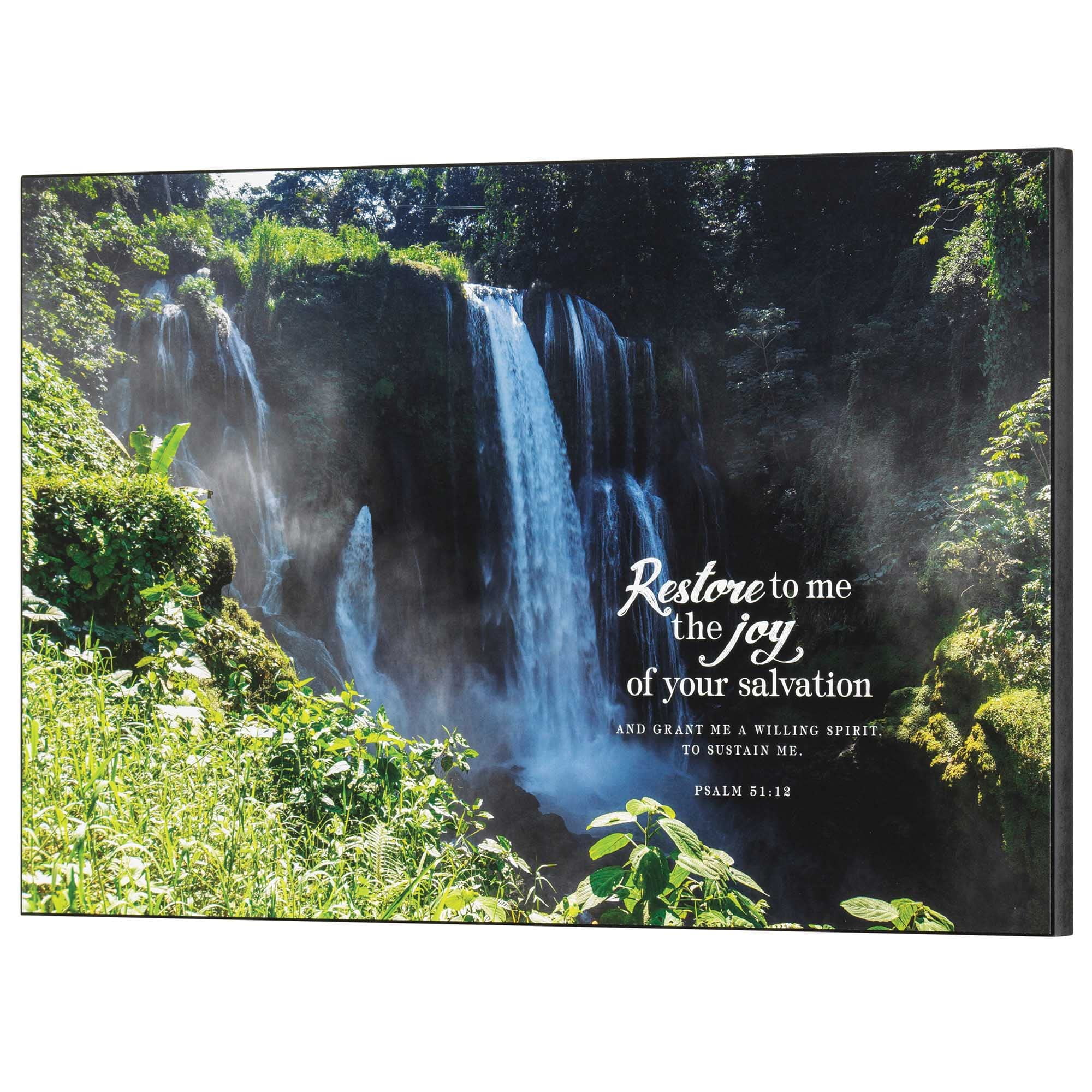 Dicksons Restore Joy of your Salvation Waterfall 18 x 12 MDF Decorative ...