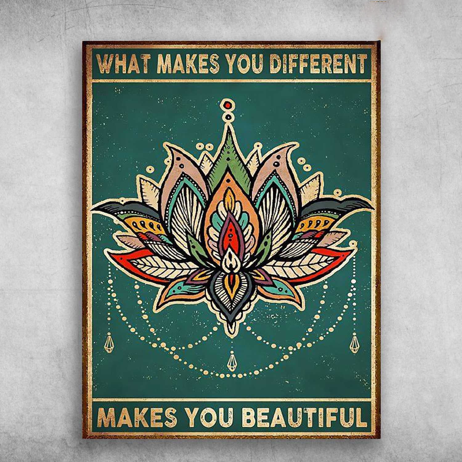Wall Poster, What Makes You Different, Makes You Beautiful 16 x 24 Inch ...