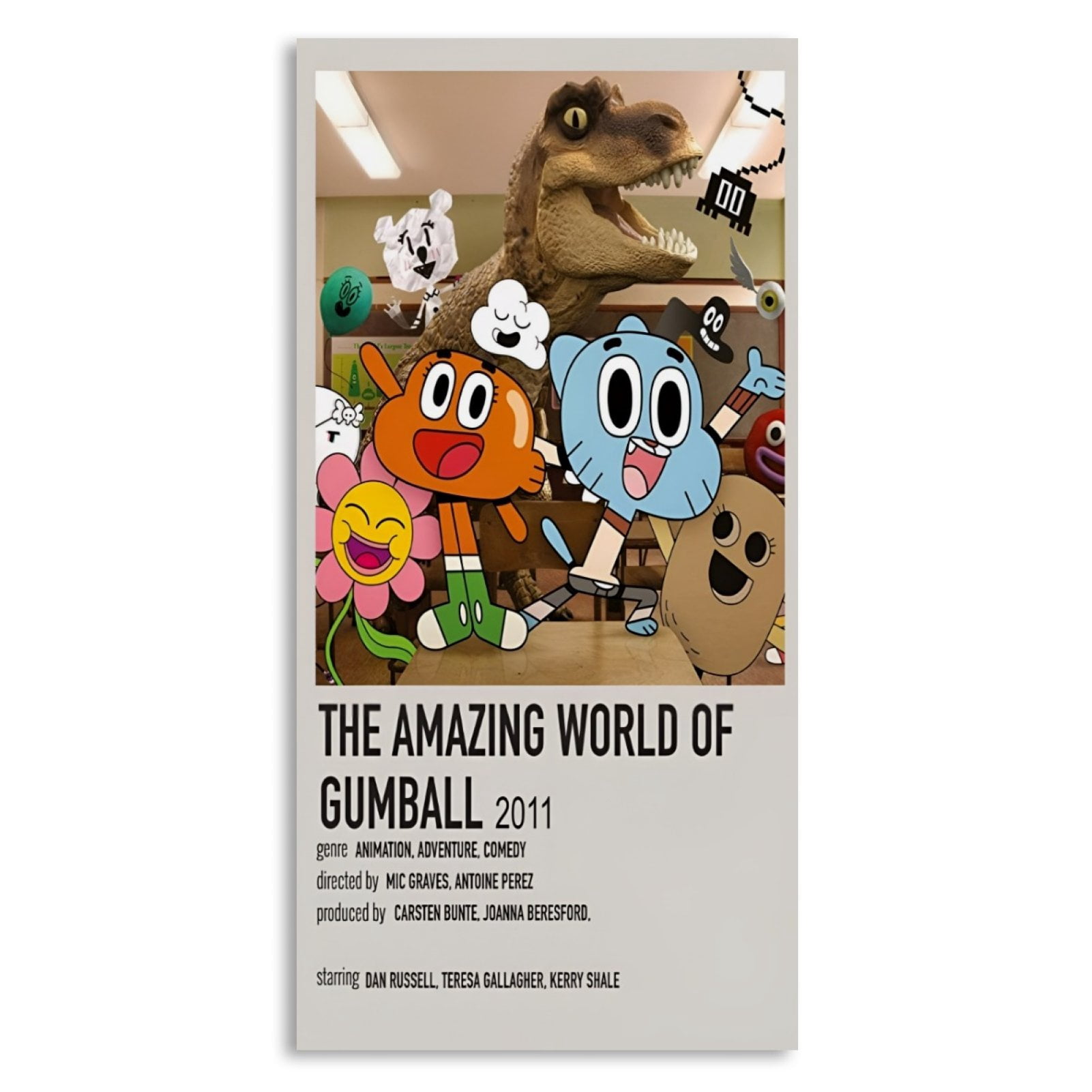 Wall Poster for Bedroom Decor Art Print - the Amazing World of Gumball ...