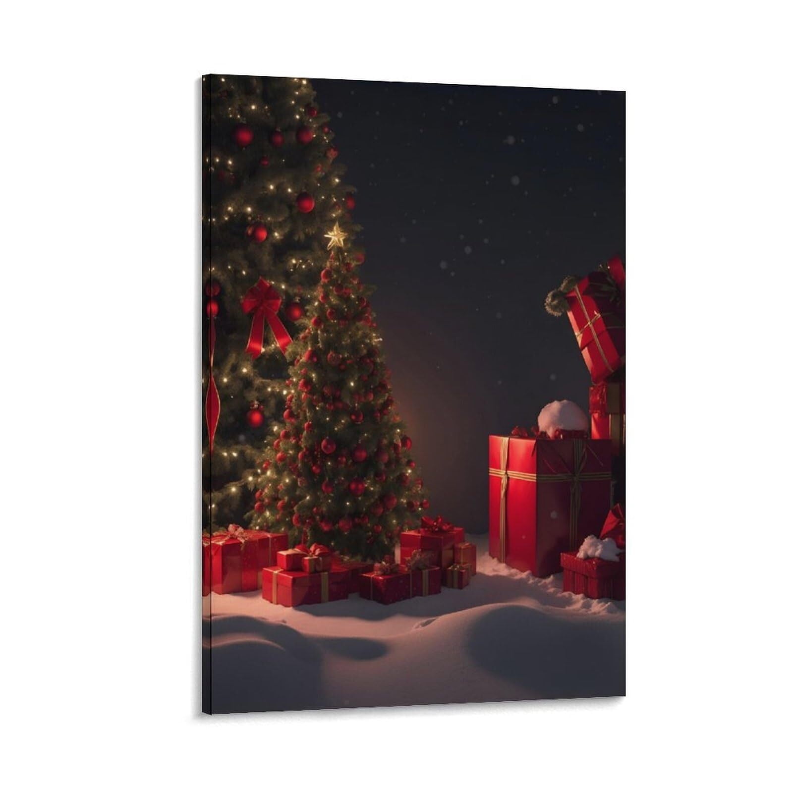 Wall Posters Hat And Christmas Tree in The Snow Posters Poster ...