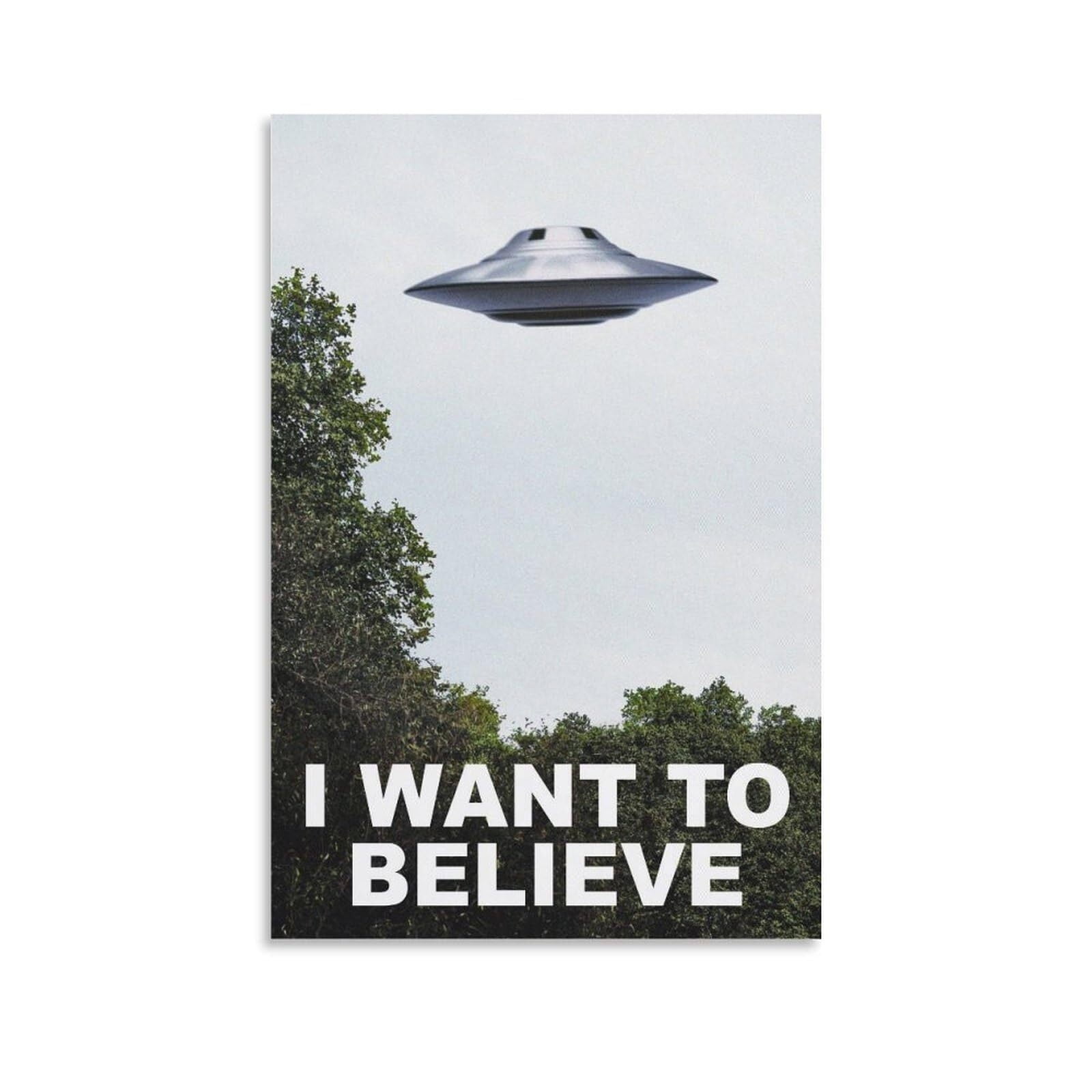 Wall Posters I Want To Believe UFO Aliens TV Posters Poster Decorative ...
