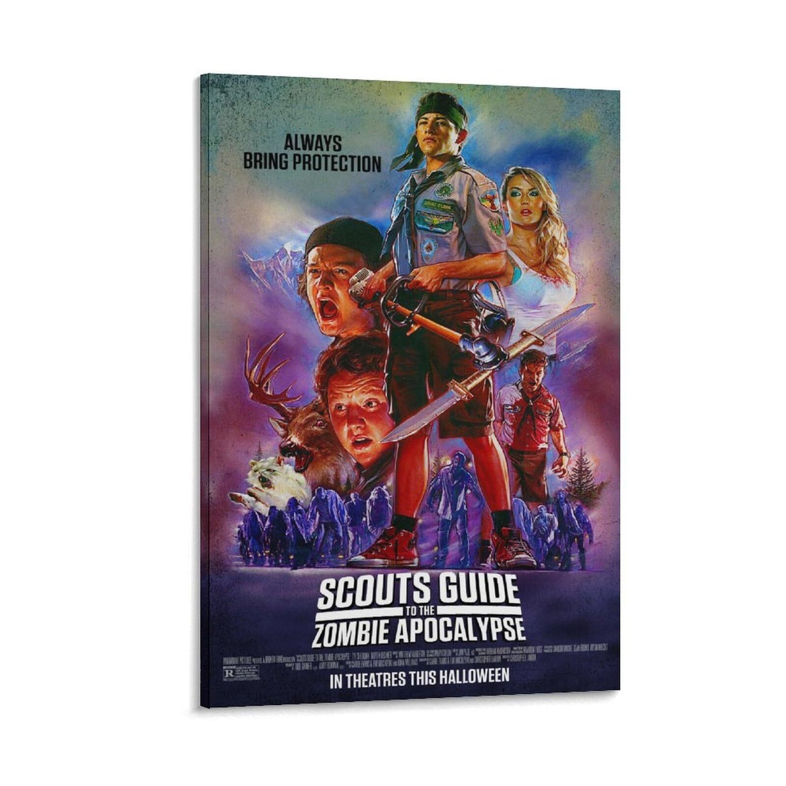 Wall Posters Scouts Guide to The Zombie Apocalypse Movie Posters Canvas ...