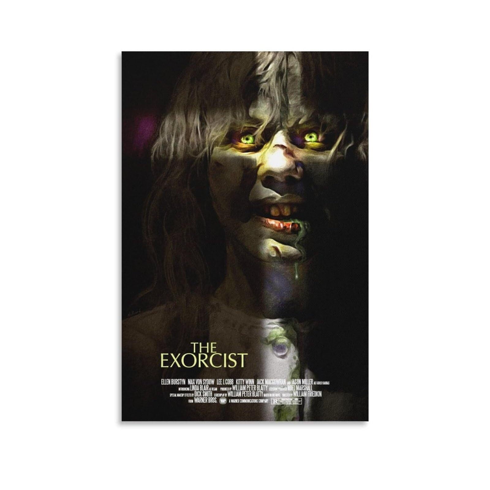Wall Posters The Exorcist Horror Movie Poster Canvas Art Poster And ...
