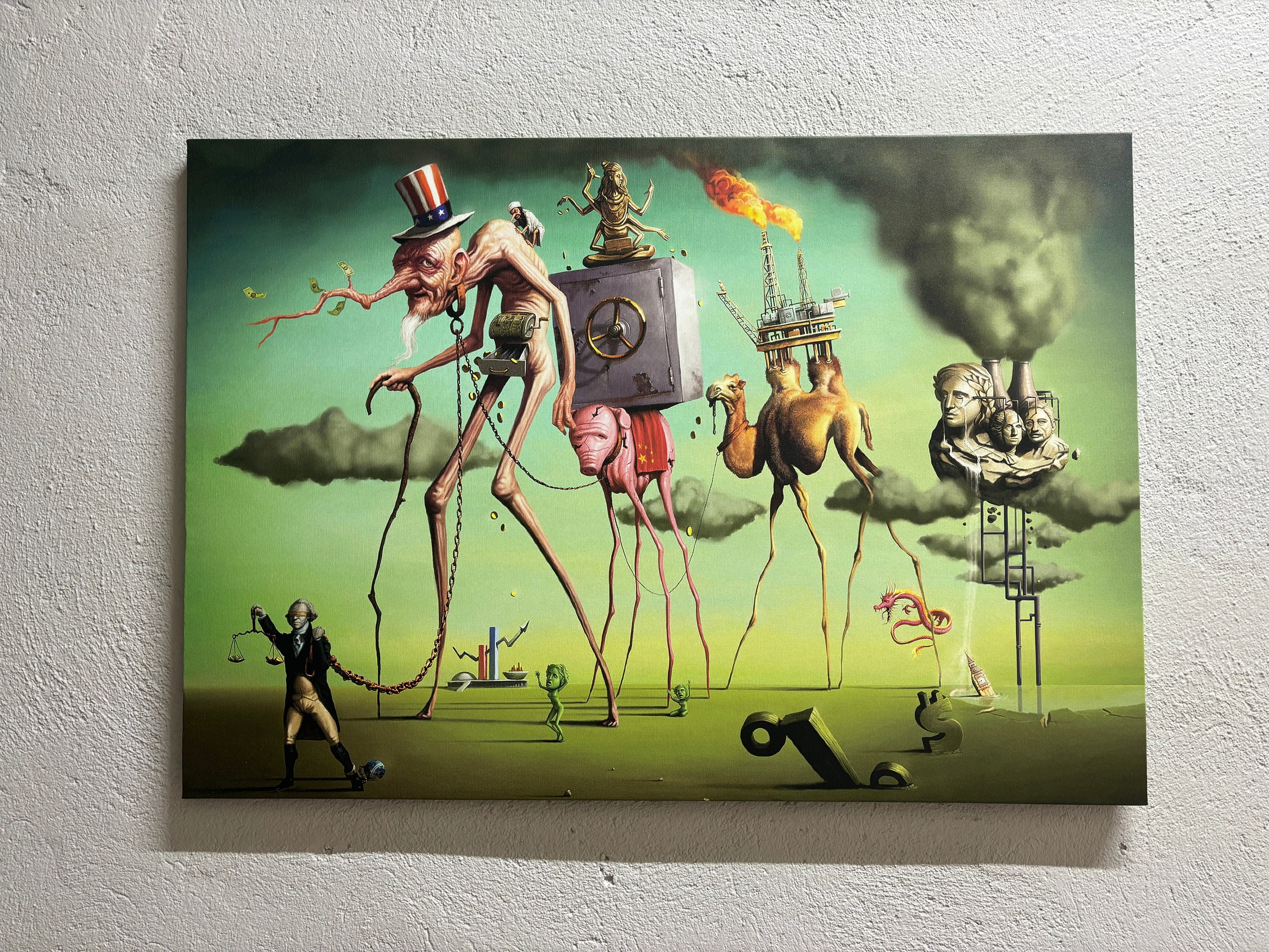 Wall Printed, Canvas American Dream Artwork, Reproduction Printed, Wall ...