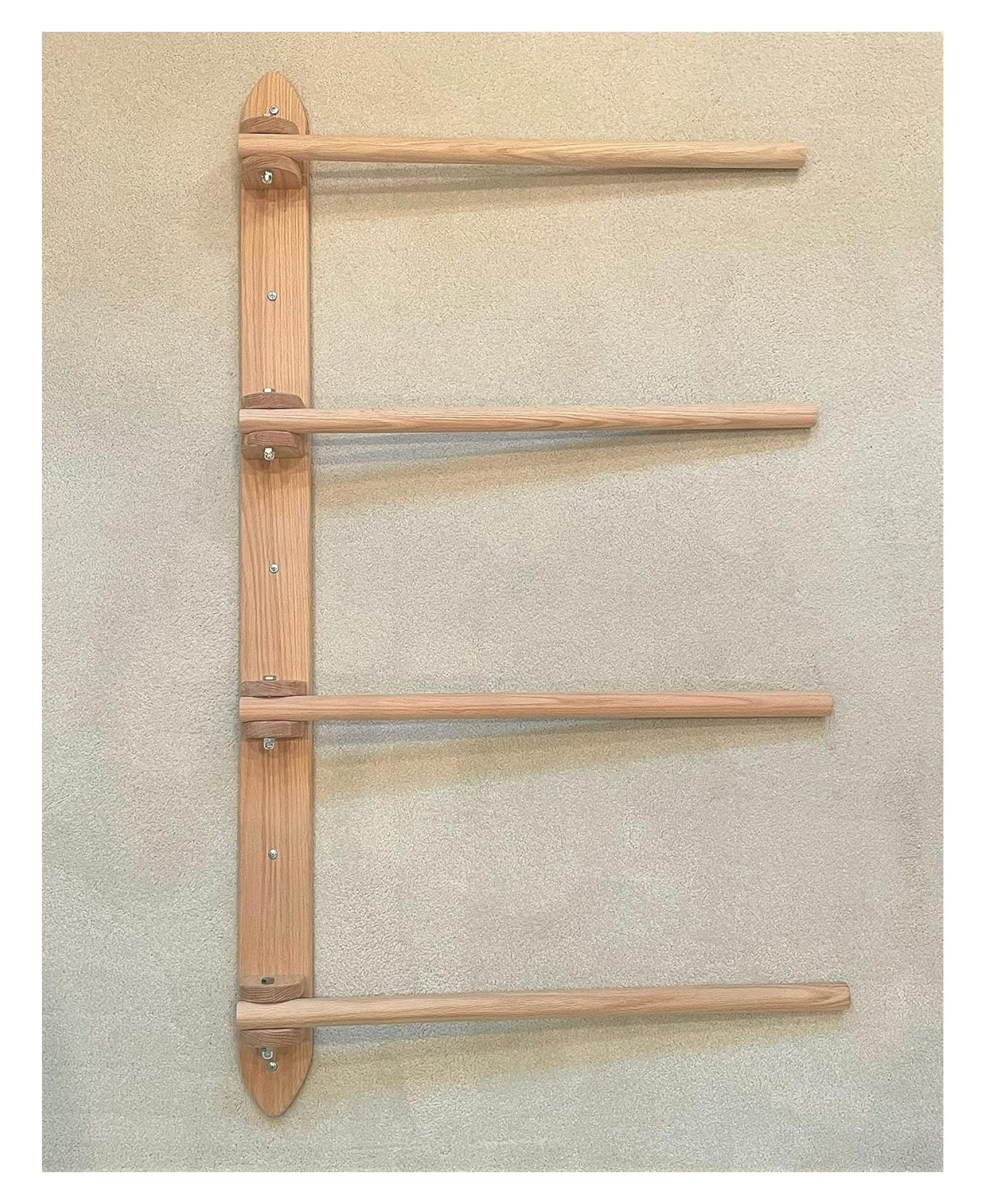 Wall Quilt Rack, Display, Storage, Organizer with 4 Hinged, Fully ...