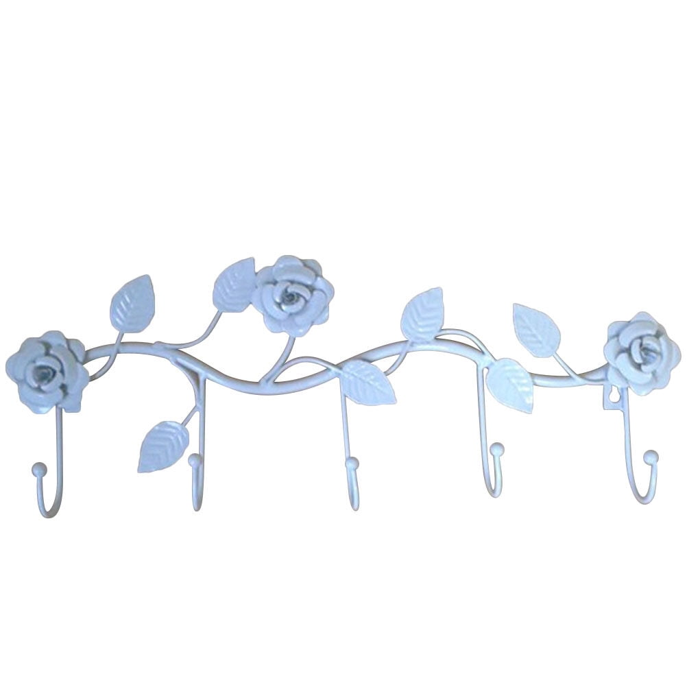 Wall Rack Coat Hook Mounted Peg Hanger Hooks Entryway Clothes Metal ...