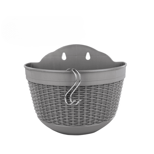 Wall and Railing Hanging Planters , Plastic Pots, Indoor and Outdoor ...