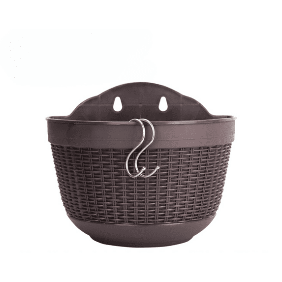 Wall and Railing Hanging Planters , Plastic Pots, Indoor and Outdoor ...