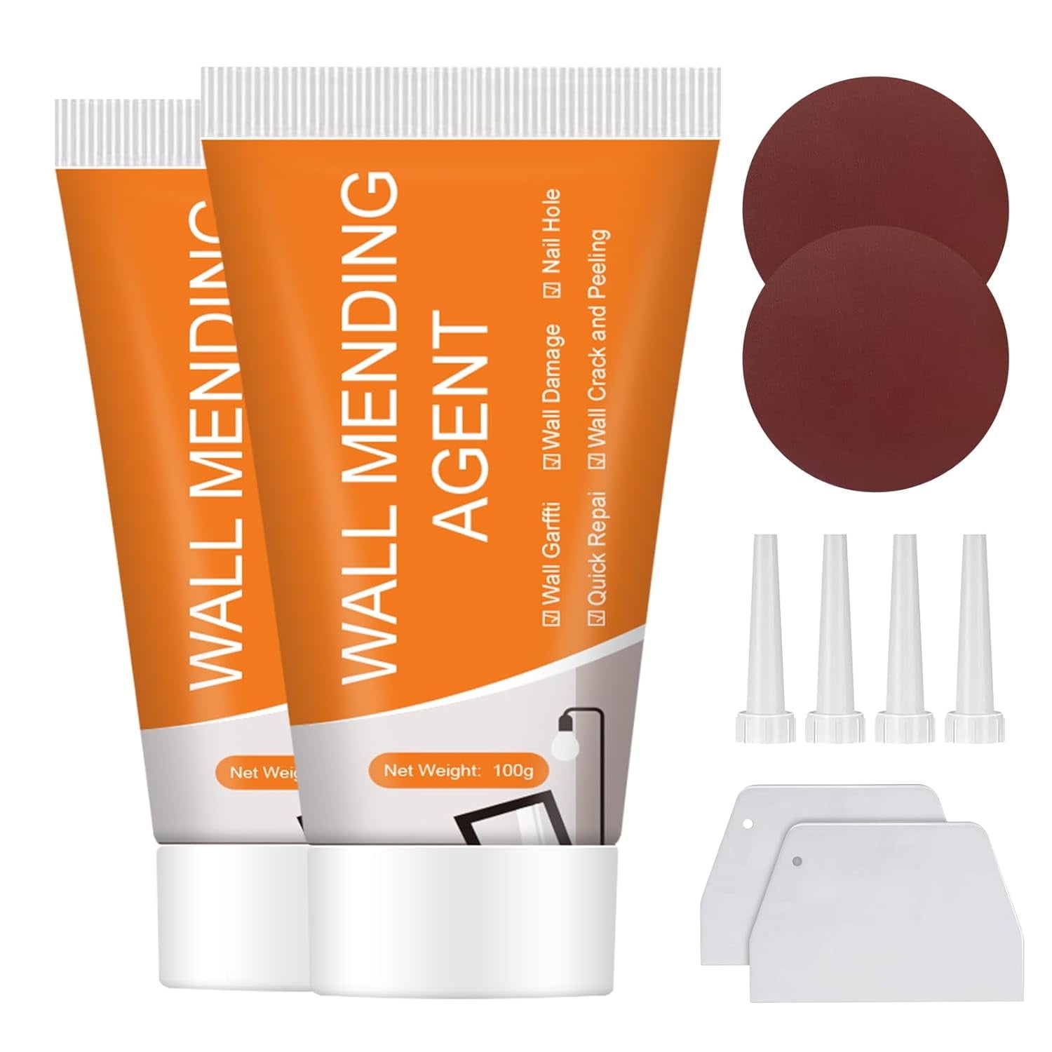 Wall Repair Agent Drywall Repair Kit Scraping wall repair paste, Wall ...