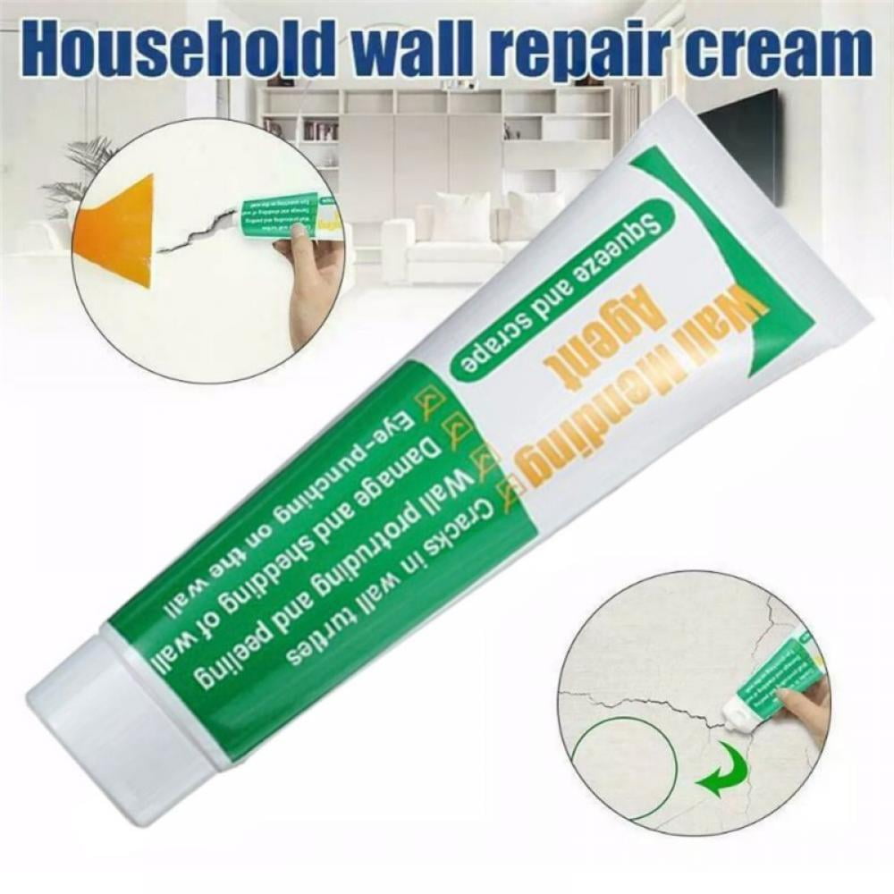 Wall Repair Cream - Quick Fix Cracked Walls,Peeled Walls,Pinhole Holes ...