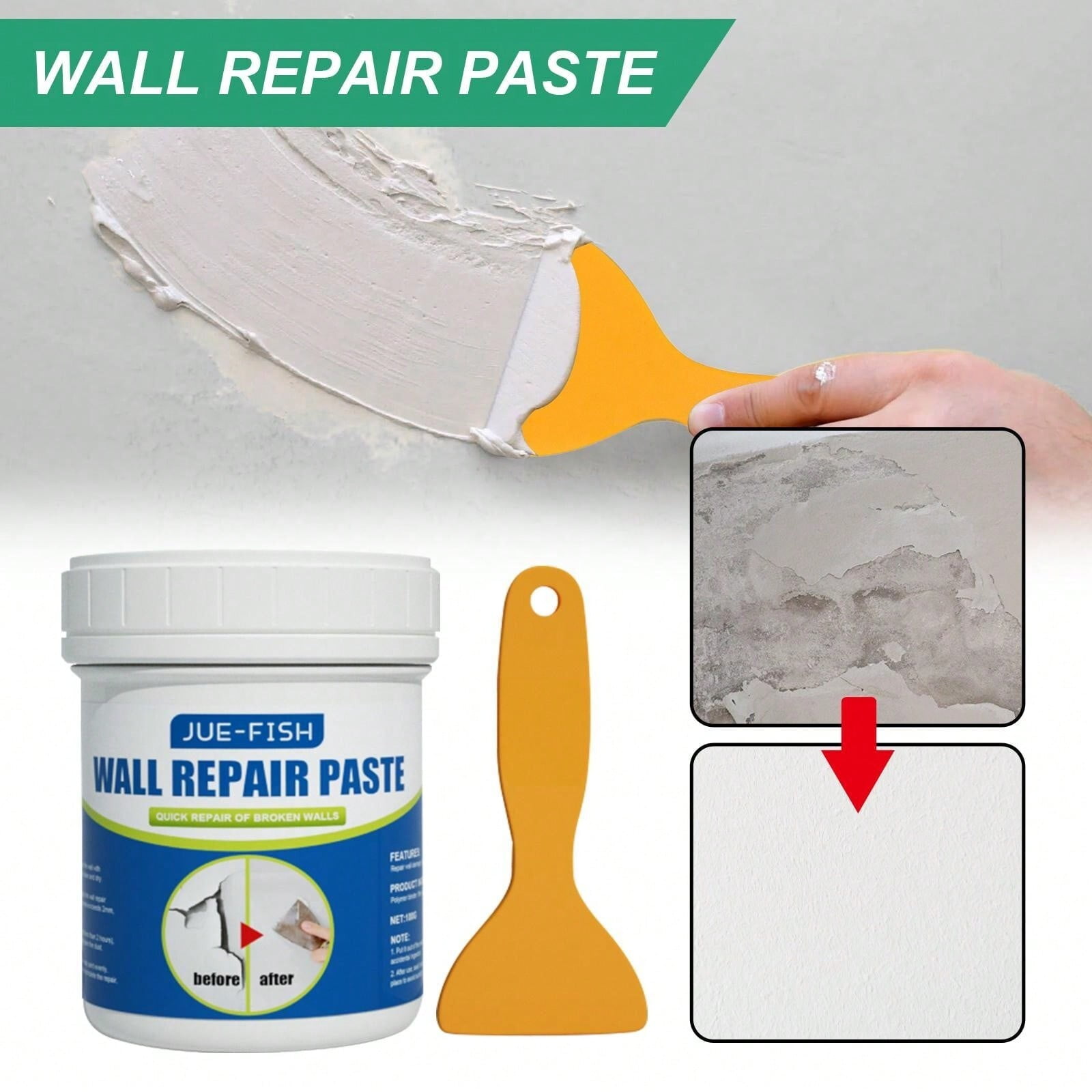 Wall Repair Paste Drywall Repair Kit Wall Mending Agent Wall Hole ...