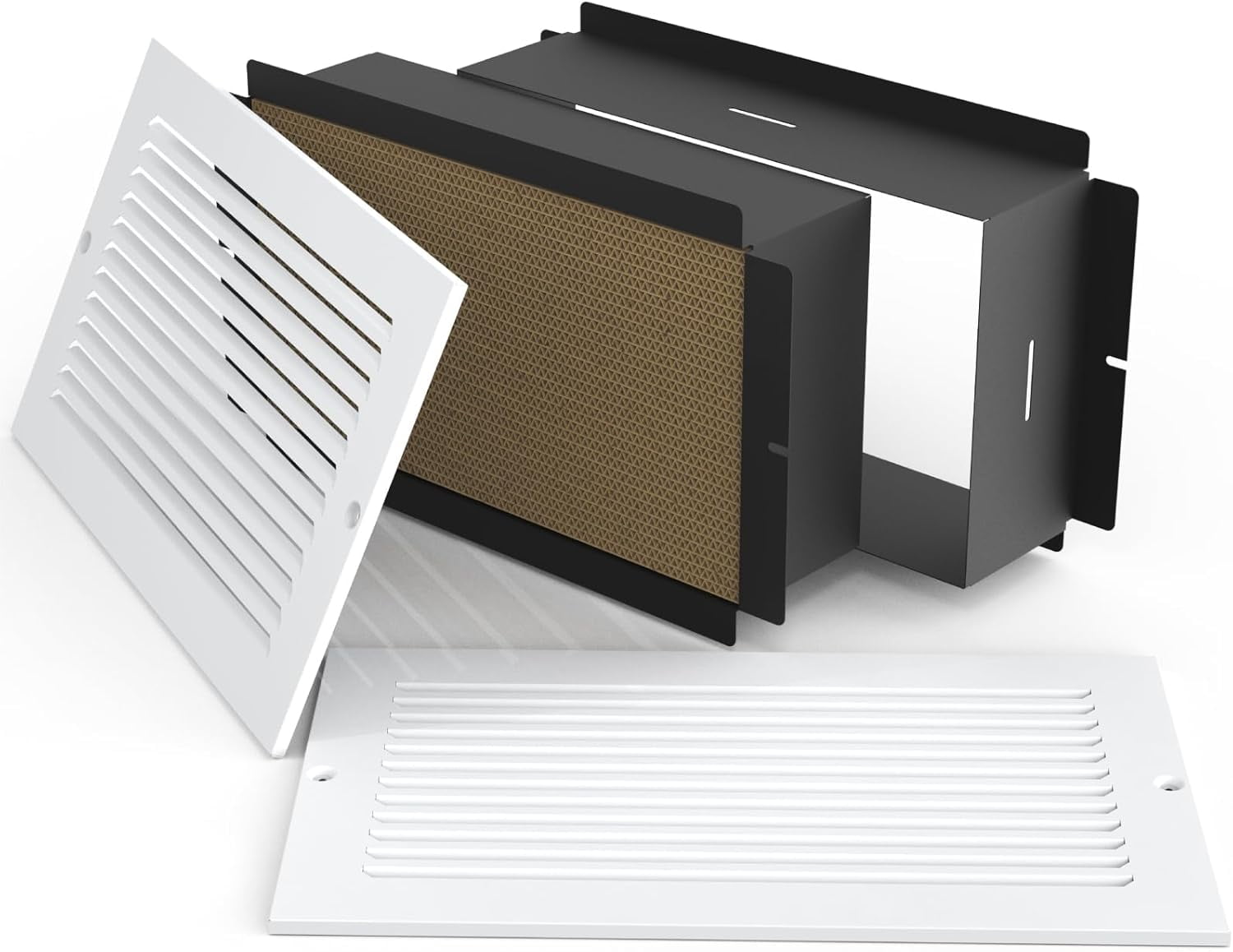 Wall Return Air Pathway Kit with Filter (12"x 4" Retrofit), Durable ...