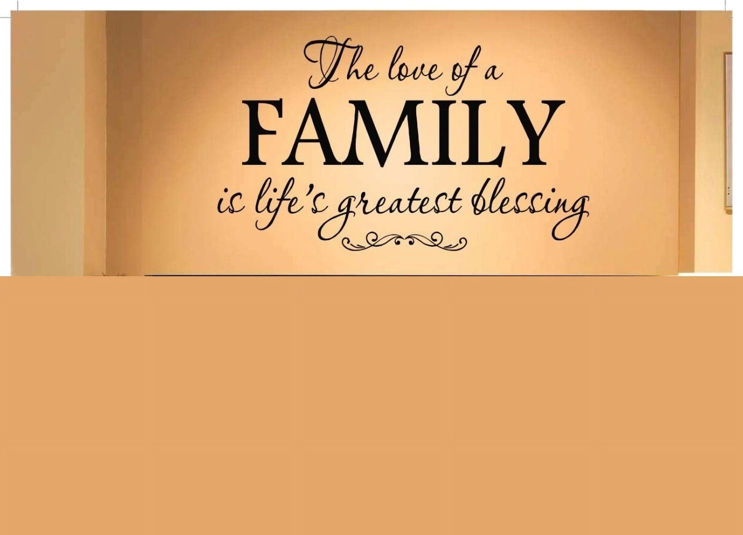 Wall Room Decor Art Vinyl Sticker Mural Decal The Love of A Family is ...