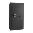 Wall Safe, Hidden In-Wall Safe with Password & Key Lock, 3-Tier Steel ...