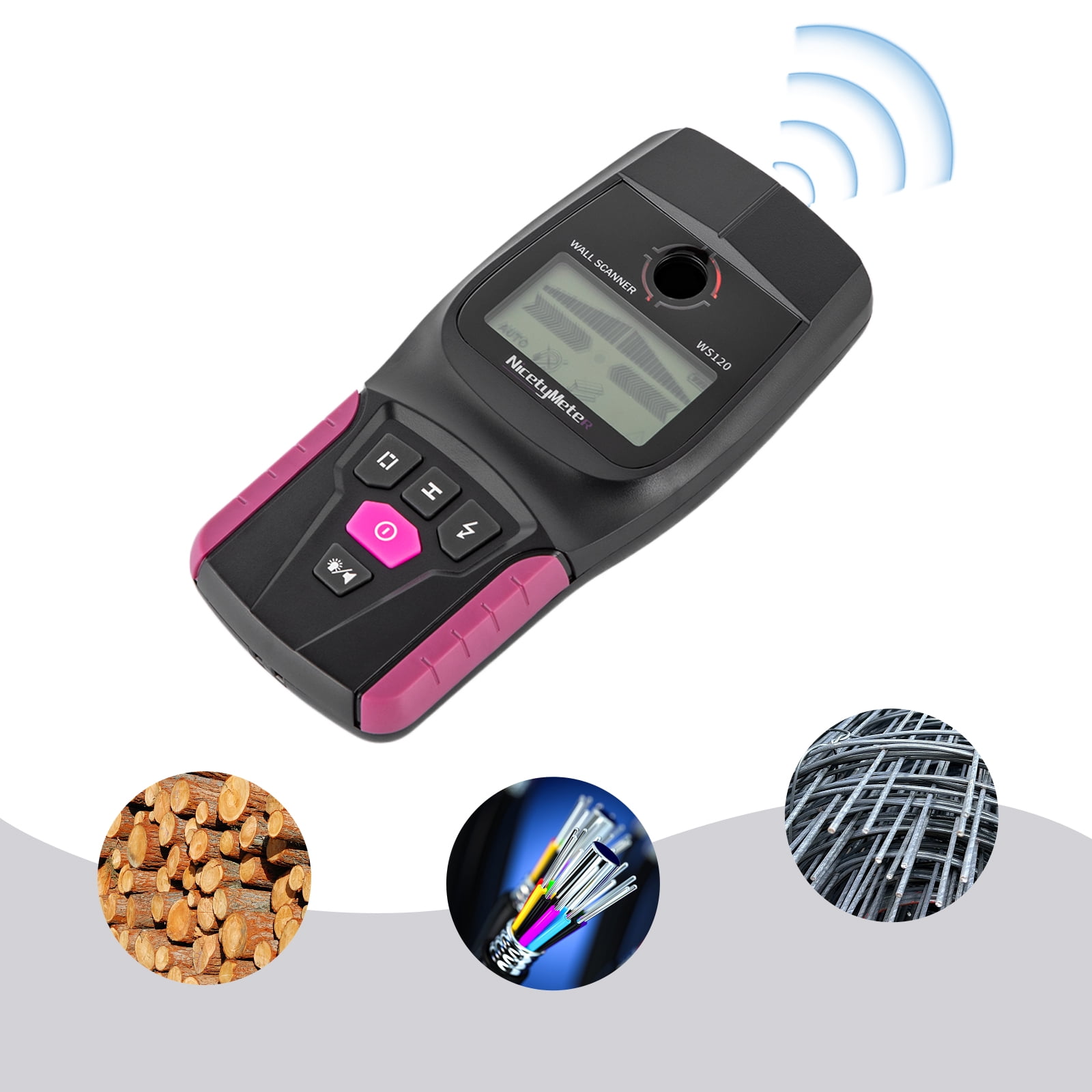 Wall Scanner Detector, WS-120 Deep Scanning & LCD Display, Stud Finder ...