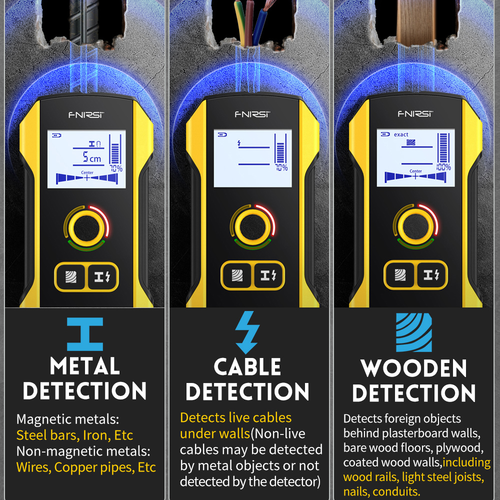 Wall Scanner,Pipes Rebars Tool Rebars Tool Indicator Portable Handheld ...