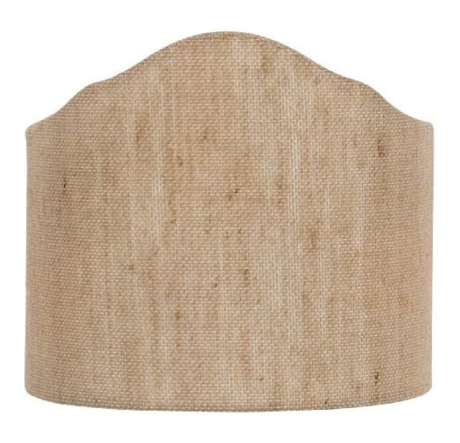 Wall Sconce Clip on Shield Lamp Shade Half Shade Natural Beige Linen ...
