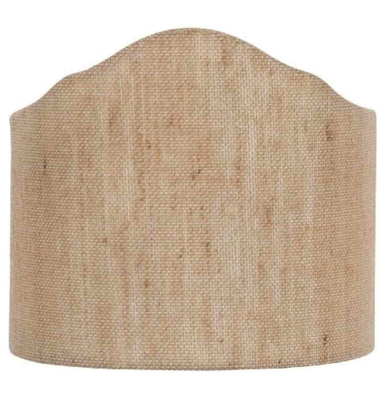 Wall Sconce Clip on Shield Lamp Shade Half Shade Natural Beige Linen ...