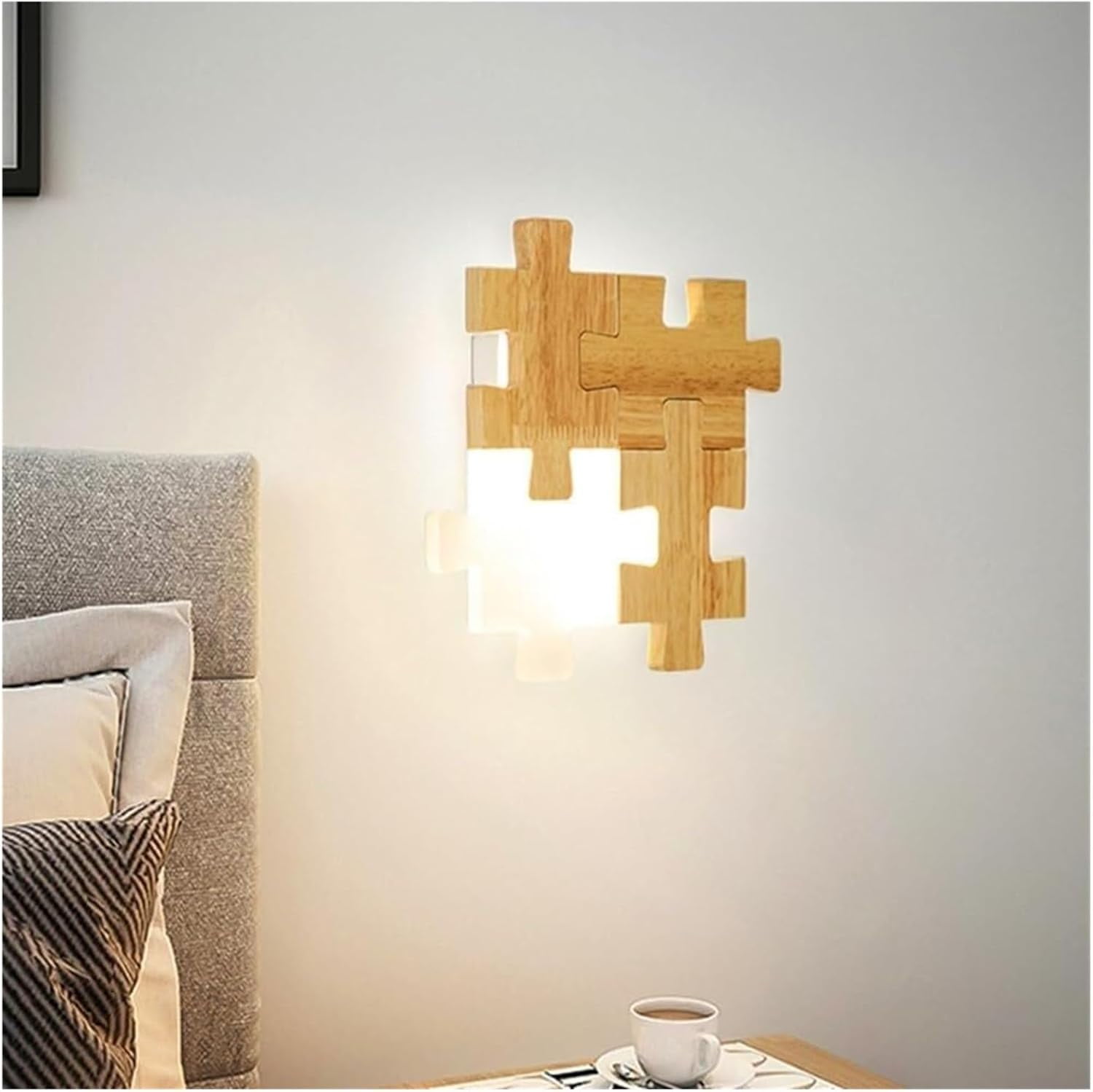 Wall Sconce Combination Puzzle Personality Wall Lamp - LED Wall Light Opal Acrylic Shade Wall ...