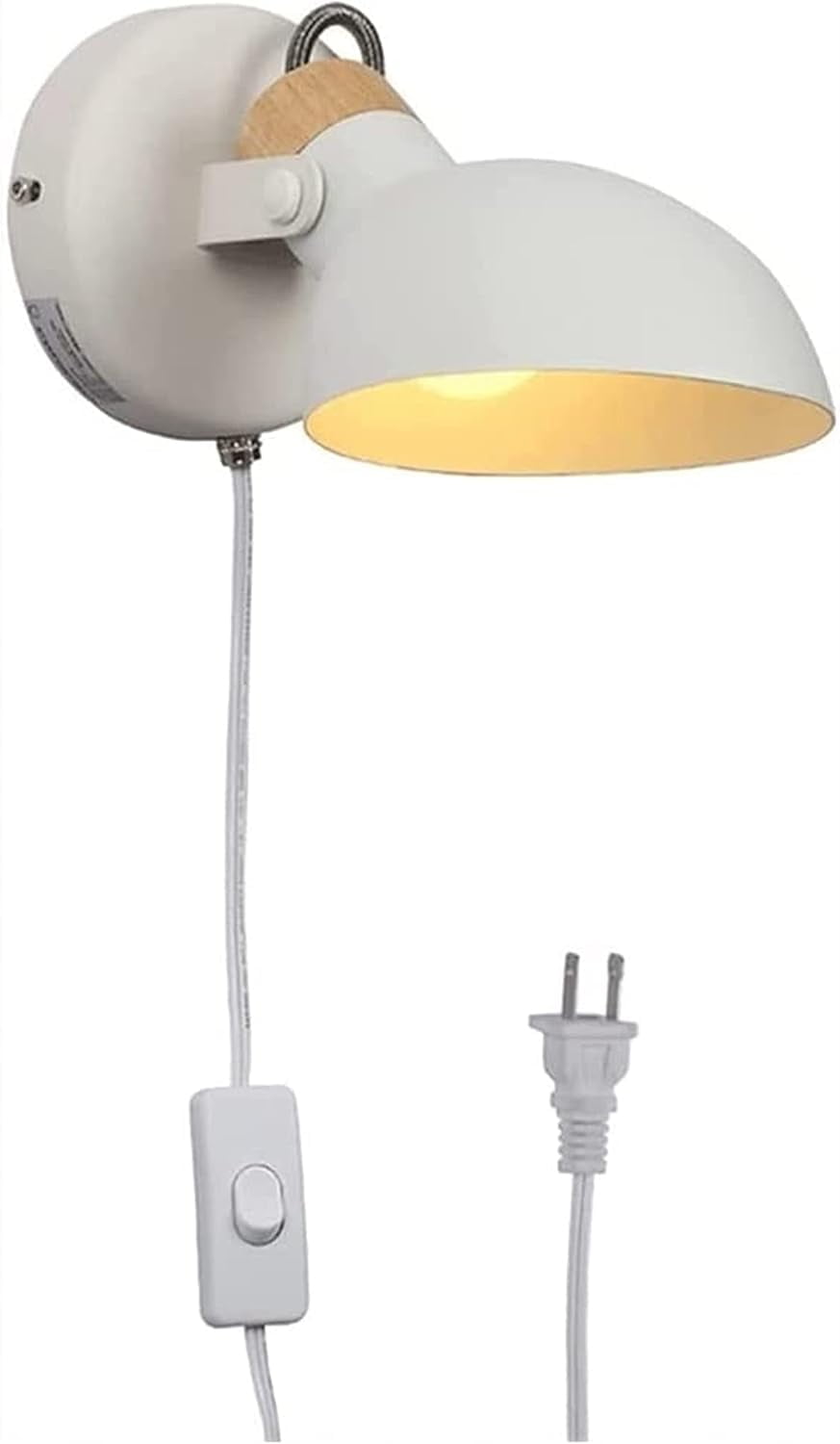 Wall Sconce, Simple Wall Light with Plug LED Bedside Bedroom Foyer ...