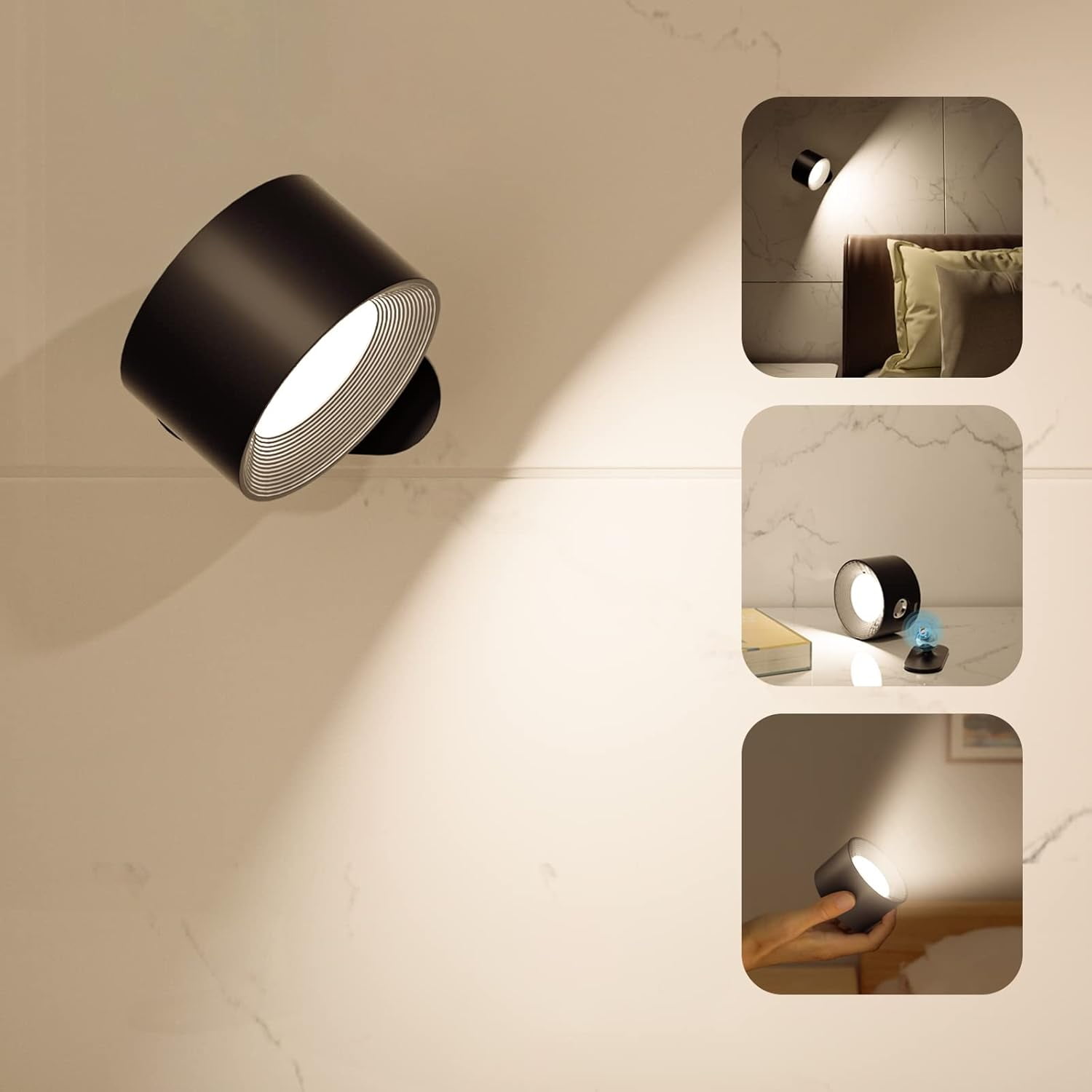 Wall Sconce, Wall Mounted Lamp with Operated Port 3 Color Temperature ...