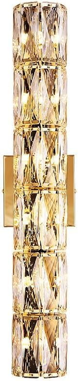 Wall Sconces Modern K9 Cryal Glass Linear Wall Sconce LED Long Wall ...