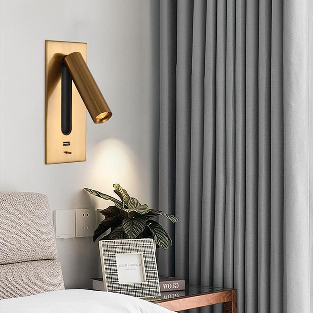 Wall Sconces Nordic Minimalist Bedside Wall Light Hotel Engineering ...