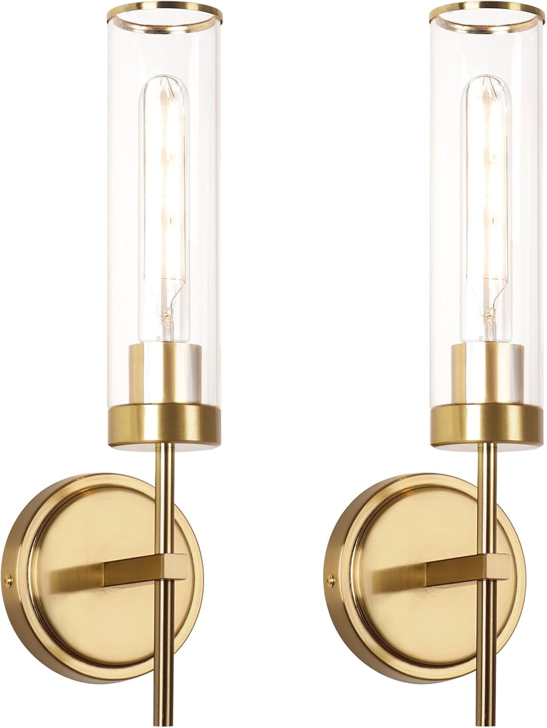 Wall Sconces Set of Two,Modern Bathroom Sconces Wall Lighting 16" 60W ...