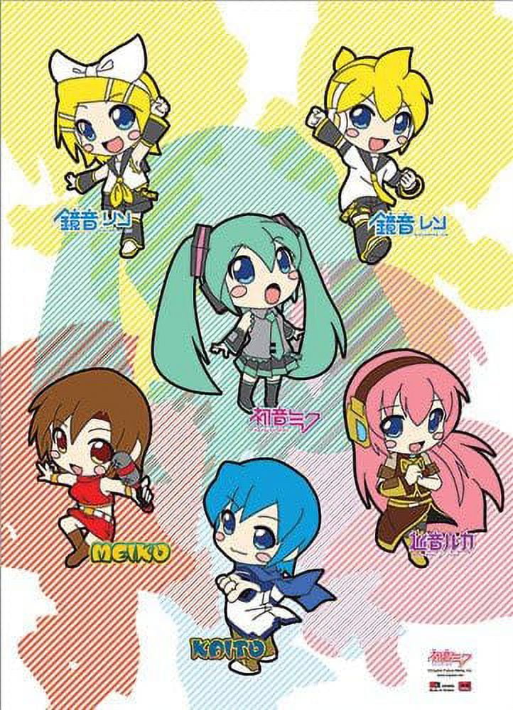 Wall Scroll - Vocaloid - New Chibi Group Fabric Poster Anime Art ...
