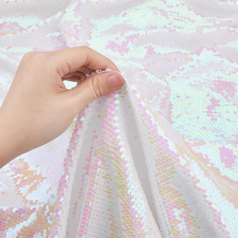 Wall Sequin Flip Fabric 1x1.32m Reversible Sequin Fabric Sequins Fabric ...