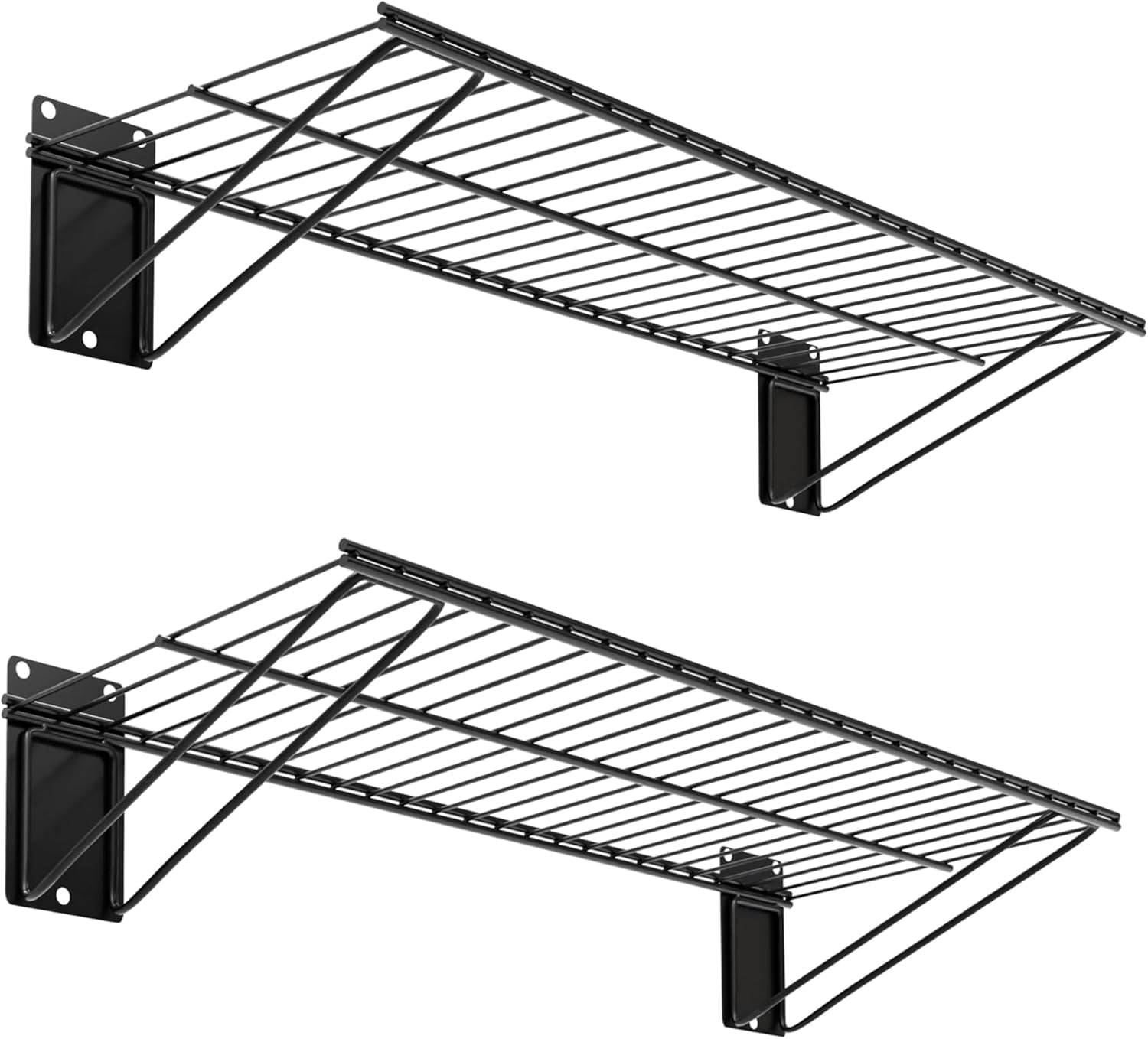 Wall Shelf 24'' x 11'' Garage Wall Mounted Storage Shelves, Heavy Duty ...