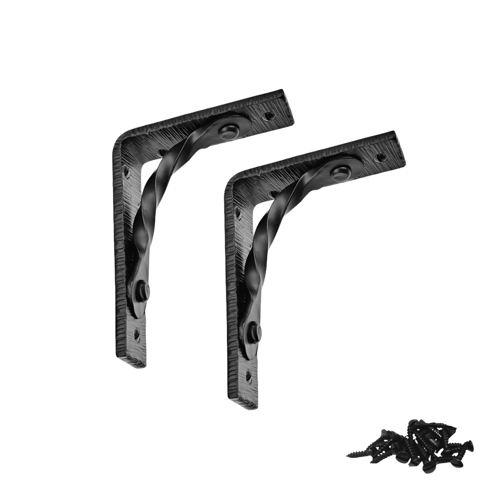 Wall Shelf Brackets Heavy Duty Support 5 inch by 4 inch Hand Forged ...